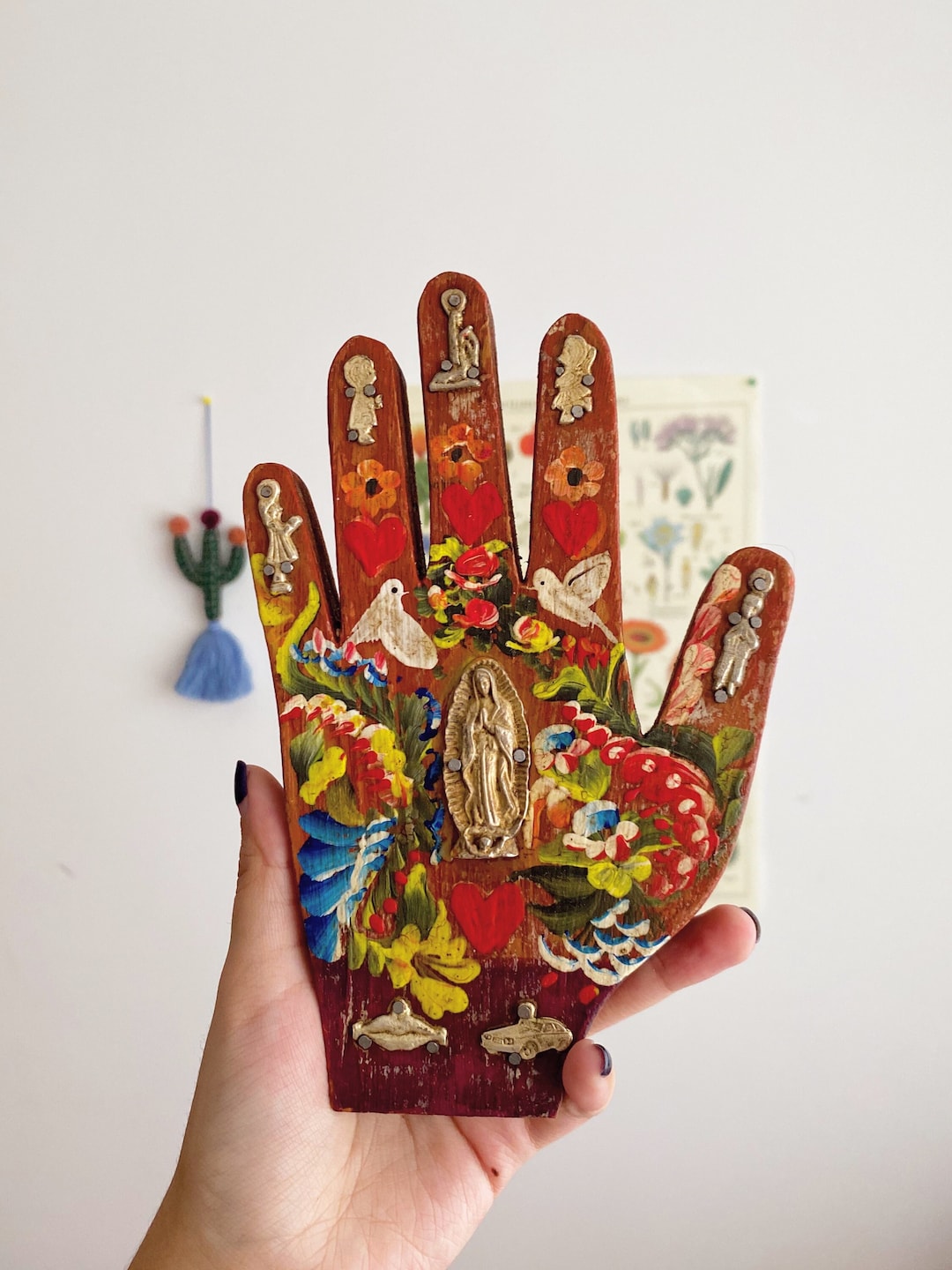 BIG Hand Decor - Mexican Hand - Healing Hand - Mexican Hand Made Decor ...