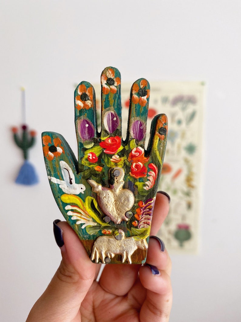 MINI Hand Decor Mexican Hand Healing Hand Mexican Hand - Etsy
