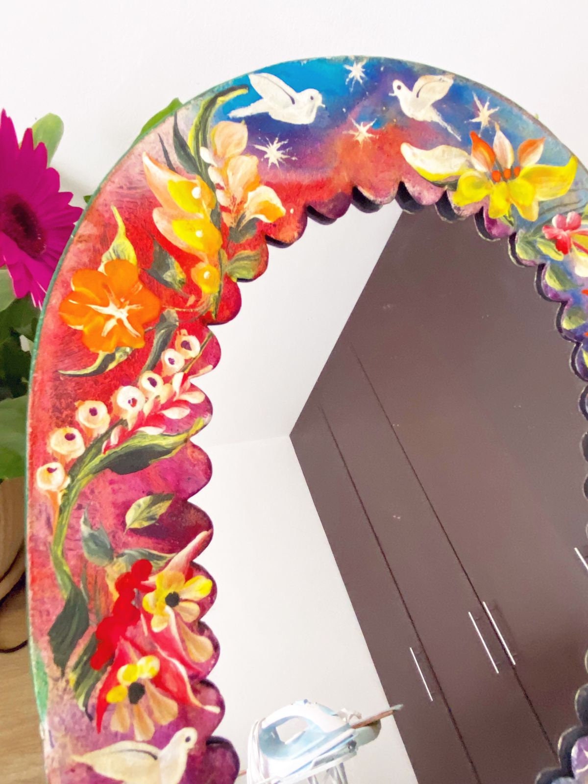 Mexican Mirror, Mexican Frida Khalo Milagro, Mexican Mirror, Mexican ...