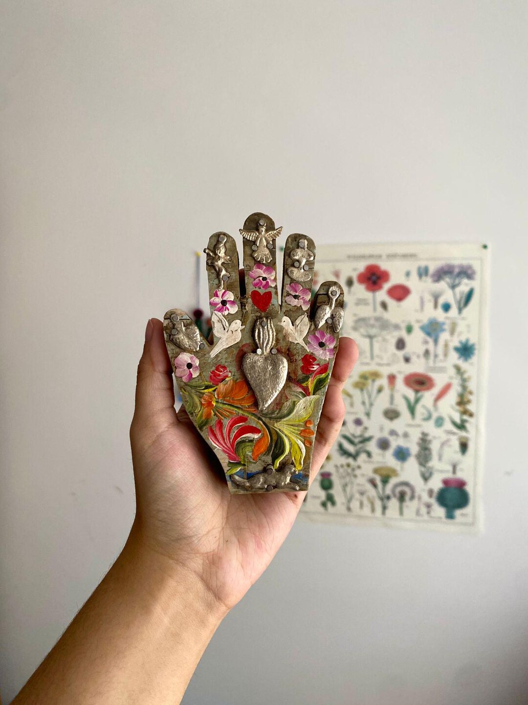 MINI Hand Decor - Mexican Hand - Healing Hand - Mexican Hand Made Decor ...
