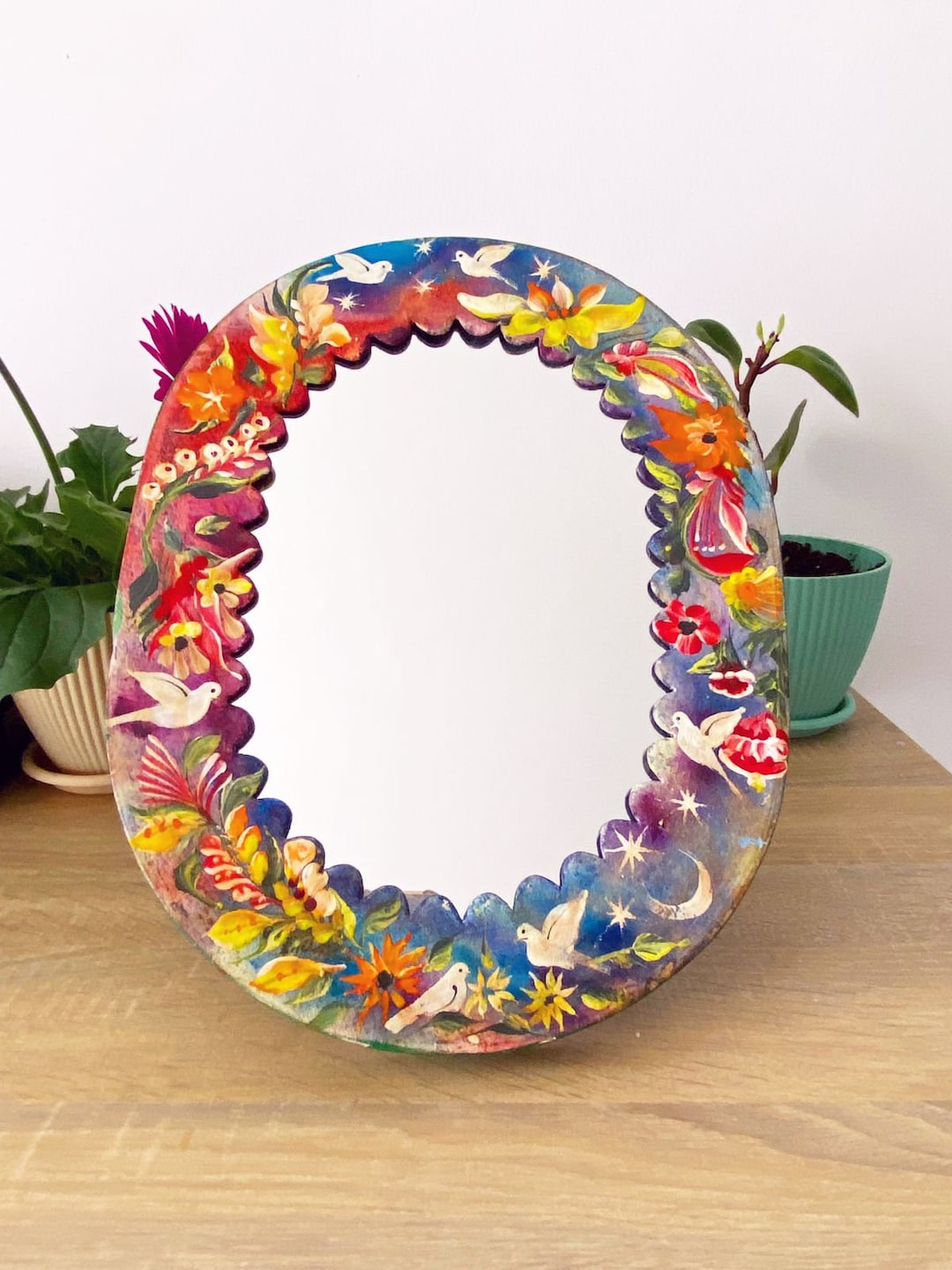Mexican Mirror, Mexican Frida Khalo Milagro, Mexican Mirror, Mexican ...
