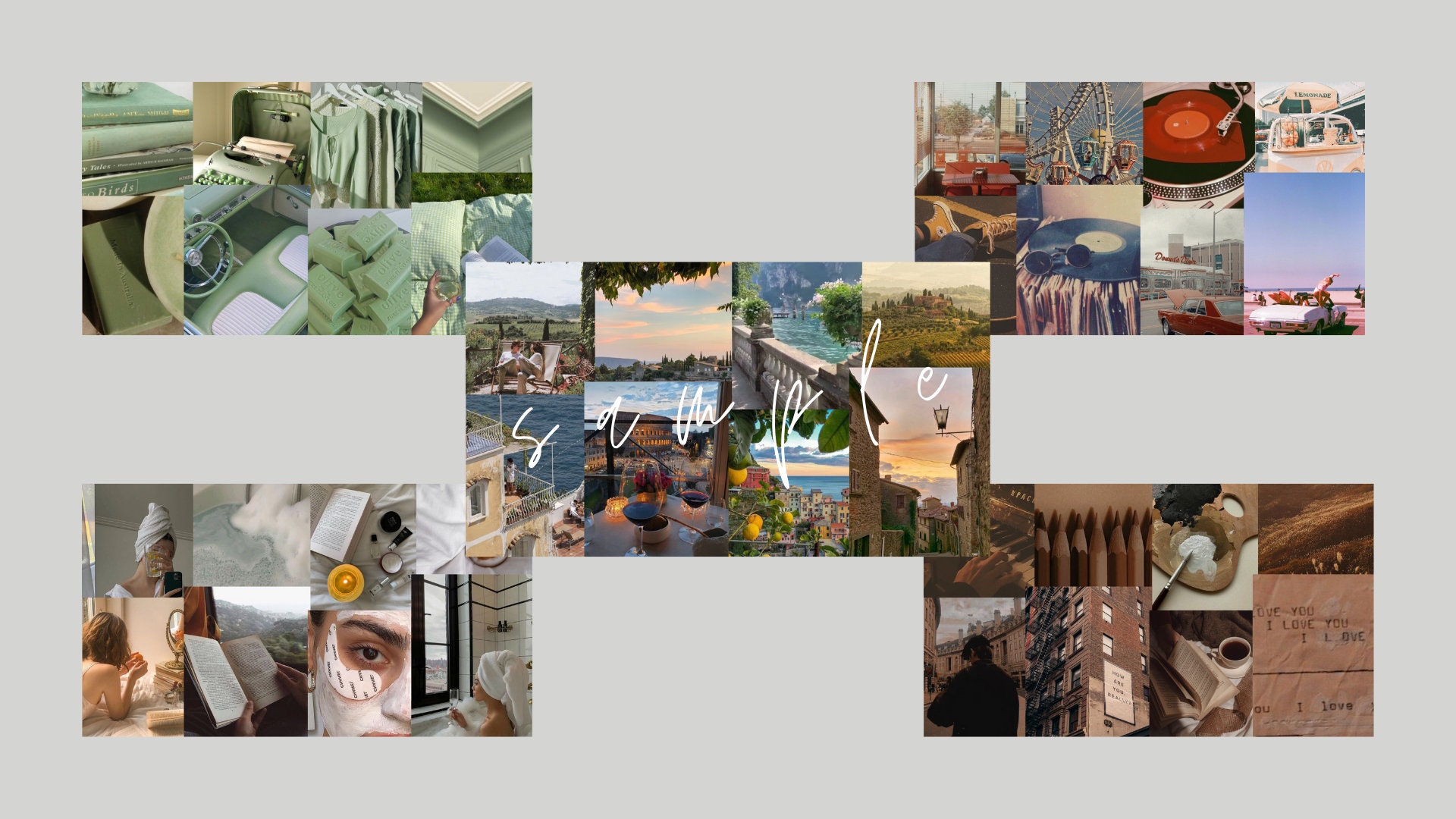 Aesthetic Desktop Wallpaper Collage | Collection of 10 Aesthetic ...