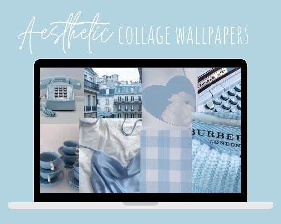 Aesthetic Desktop Wallpaper Collage Collection of 10 - Etsy