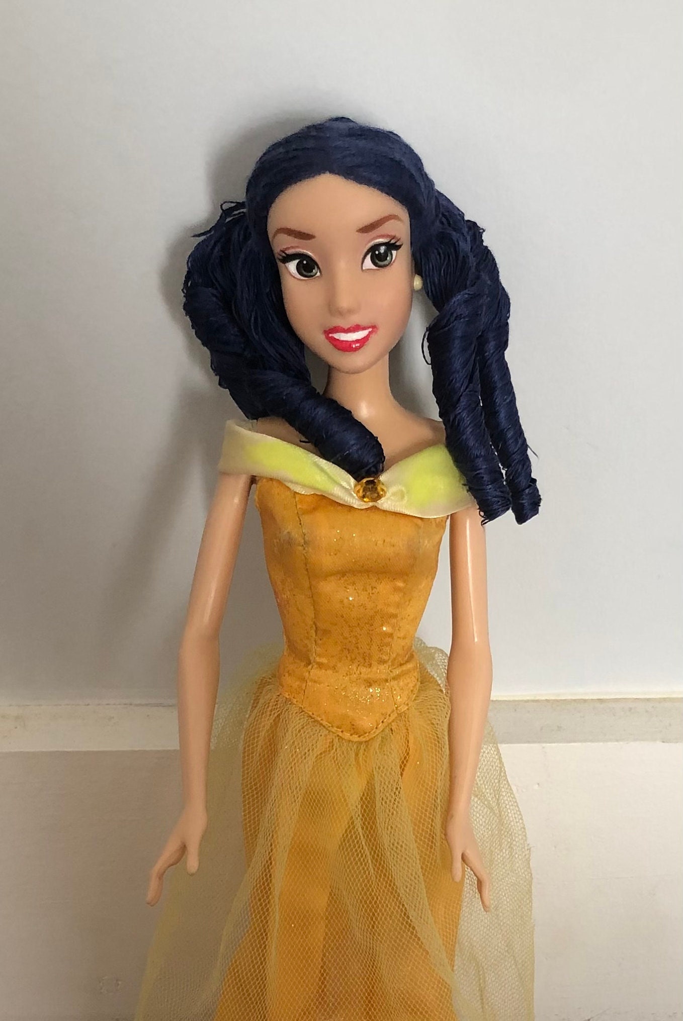 Disney Princess OOAK Embroidery Floss Hair Reroot - Etsy