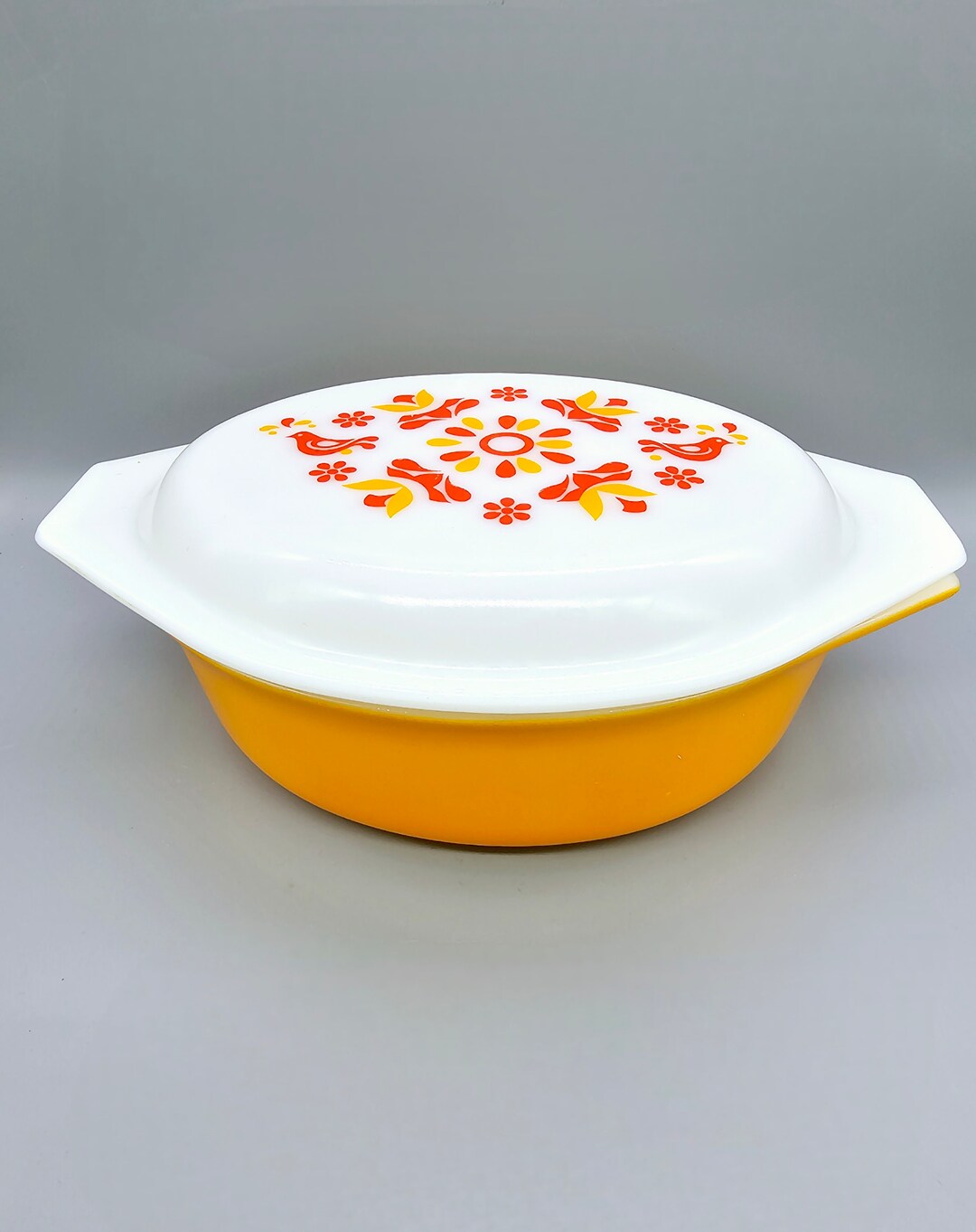 Vintage Pyrex Friendship 1.5 Qt Covered Casserole 043 - Etsy
