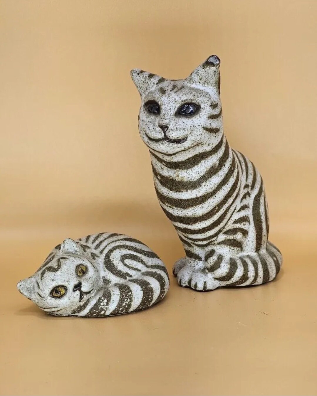 Anderson Design Studio Pottery Striped Cats See Description - Etsy