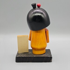 Vintage Japanese Kokeshi Doll With Sign - Etsy