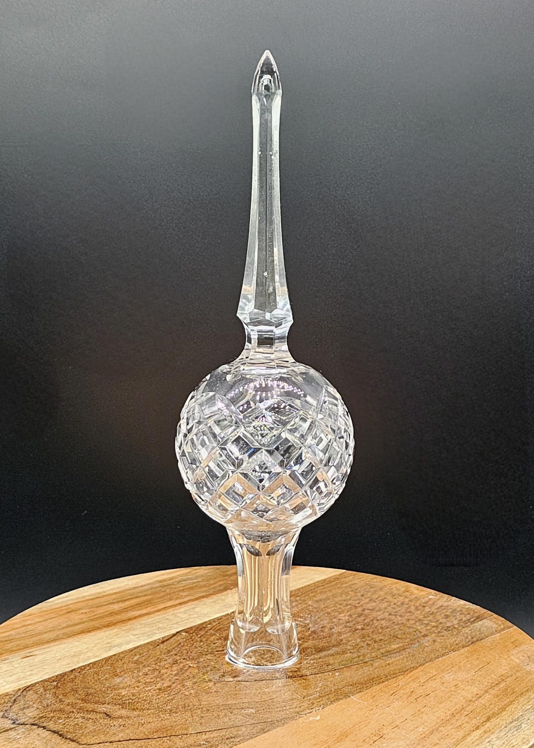 Vintage Waterford Crystal Spire Tree Topper 10.5" - Etsy