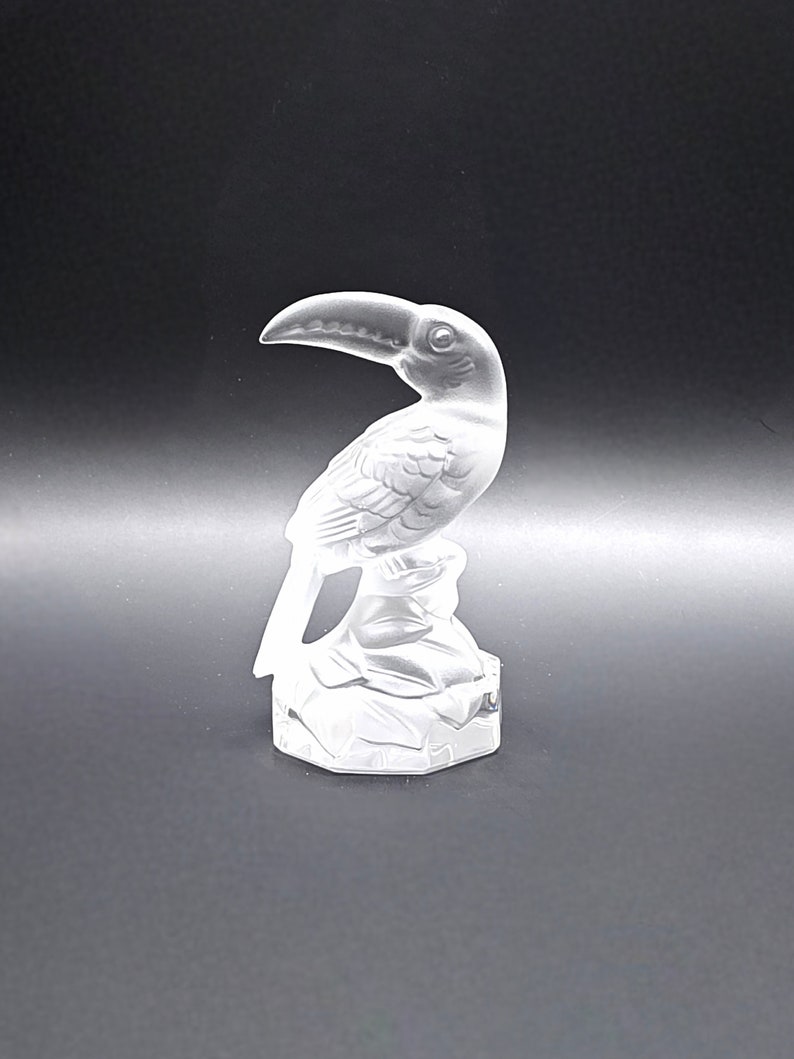 Vintage Goebel Crystal Collection Frosted Toucan Figurine 4 - Etsy