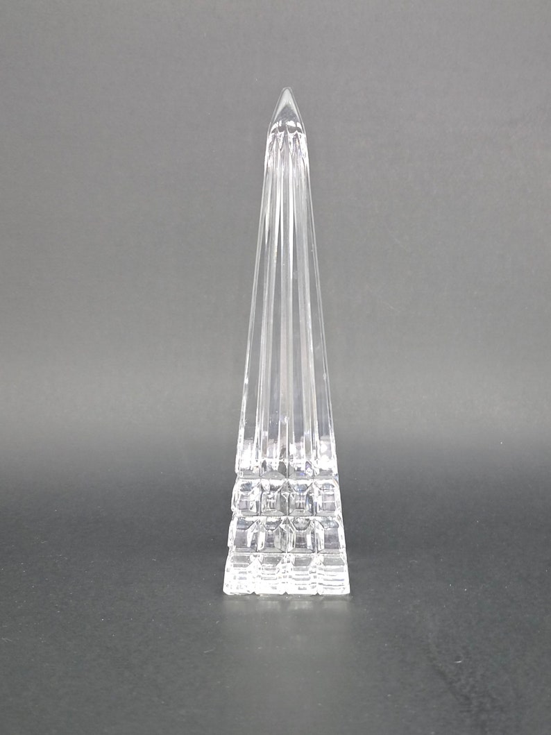 Vintage WATERFORD Cut Crystal Art Glass Obelisk Monument - Etsy