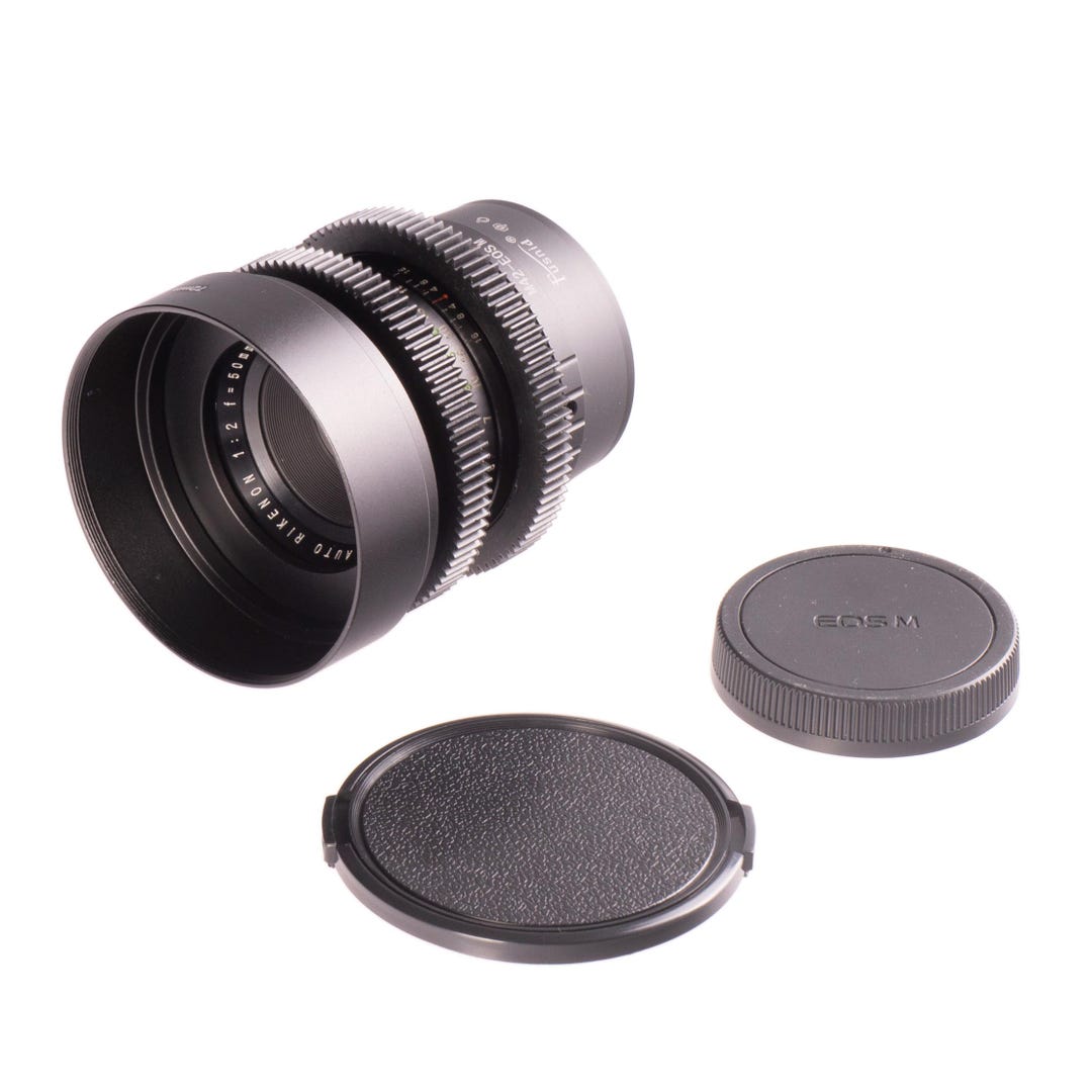 Auto Rikenon 50mm F2 Cine Mod Prime Portrait Lens | Canon EF-M (EOS-M ...