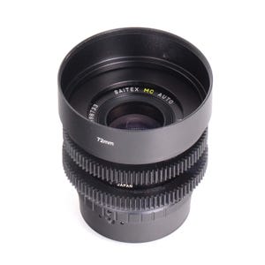 Saitex MC Auto 28mm F2.8 Cine Modded Wide Angle Prime Lens for Sony E ...