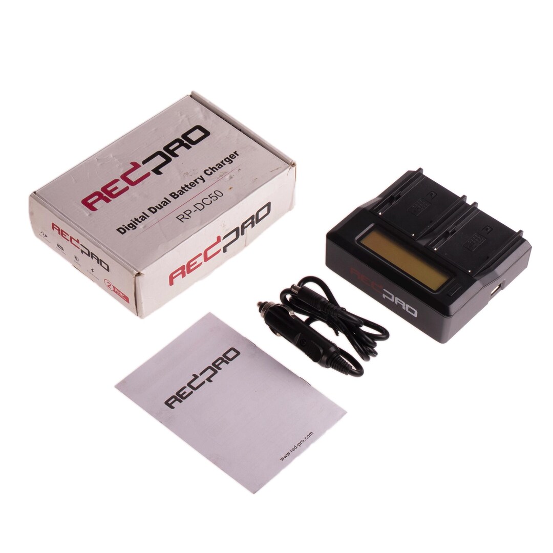REDPRO RP-DC50 Ditital Dual Battery Charger for BP-U Series Battery ...