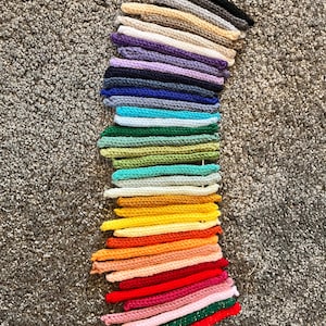 Rainbow Knitted Word - Etsy