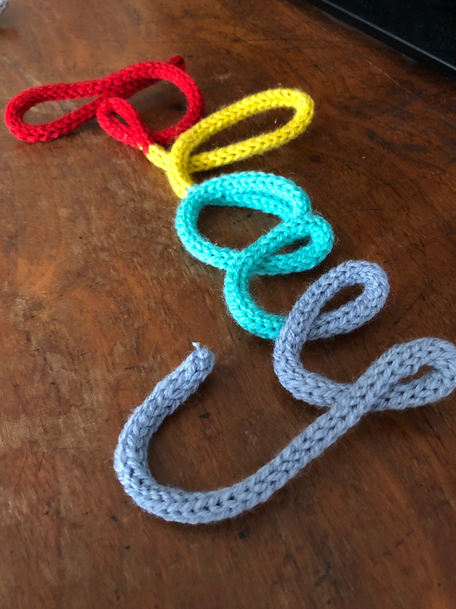 Rainbow Knitted Word - Etsy