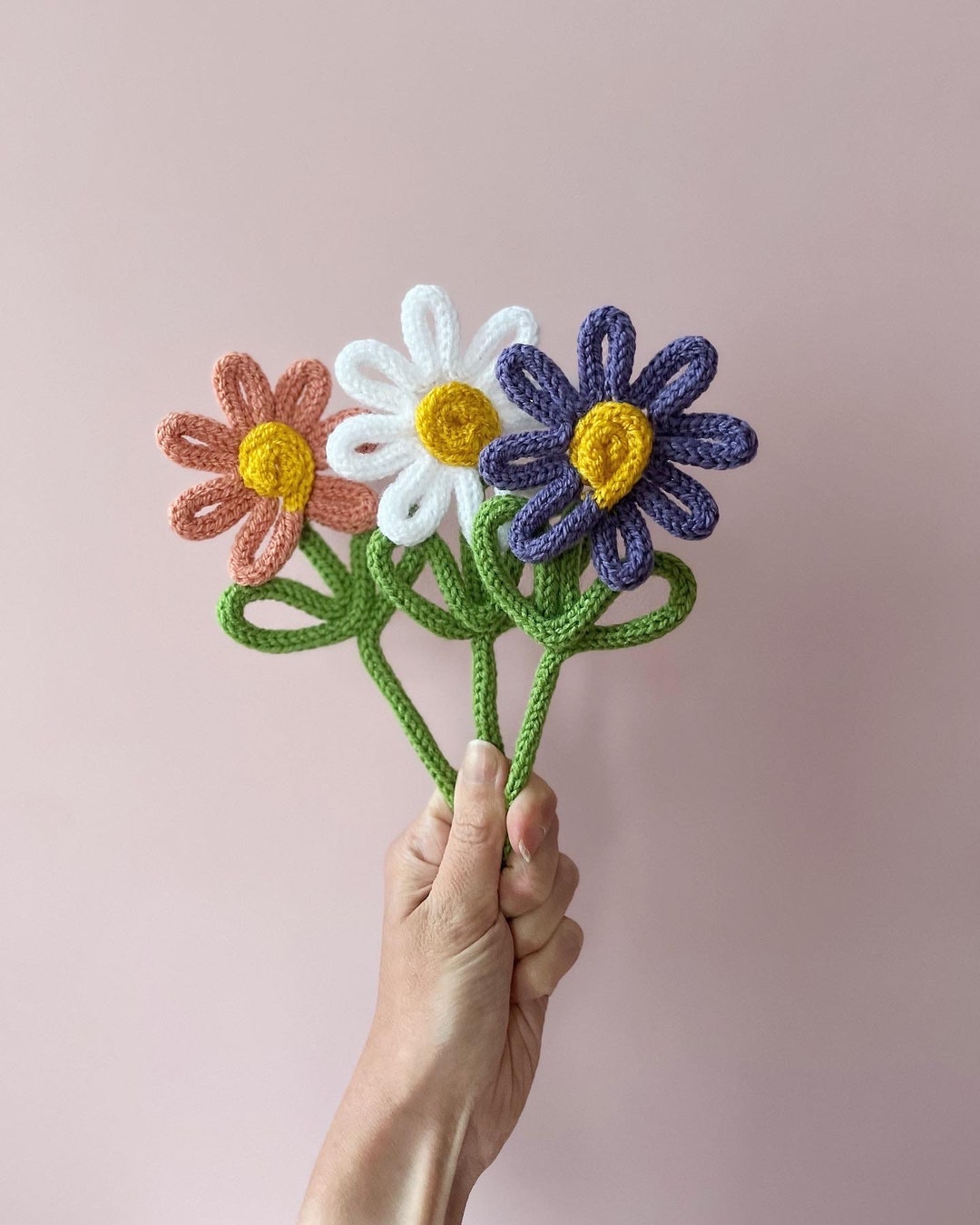Knitted Wire Flower - Mother’s Day - Thank You - Gift - Teacher Gift ...