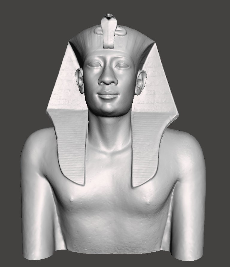 Pharaoh Ahmose II 3D Printed Egyptian Bust Replica. - Etsy