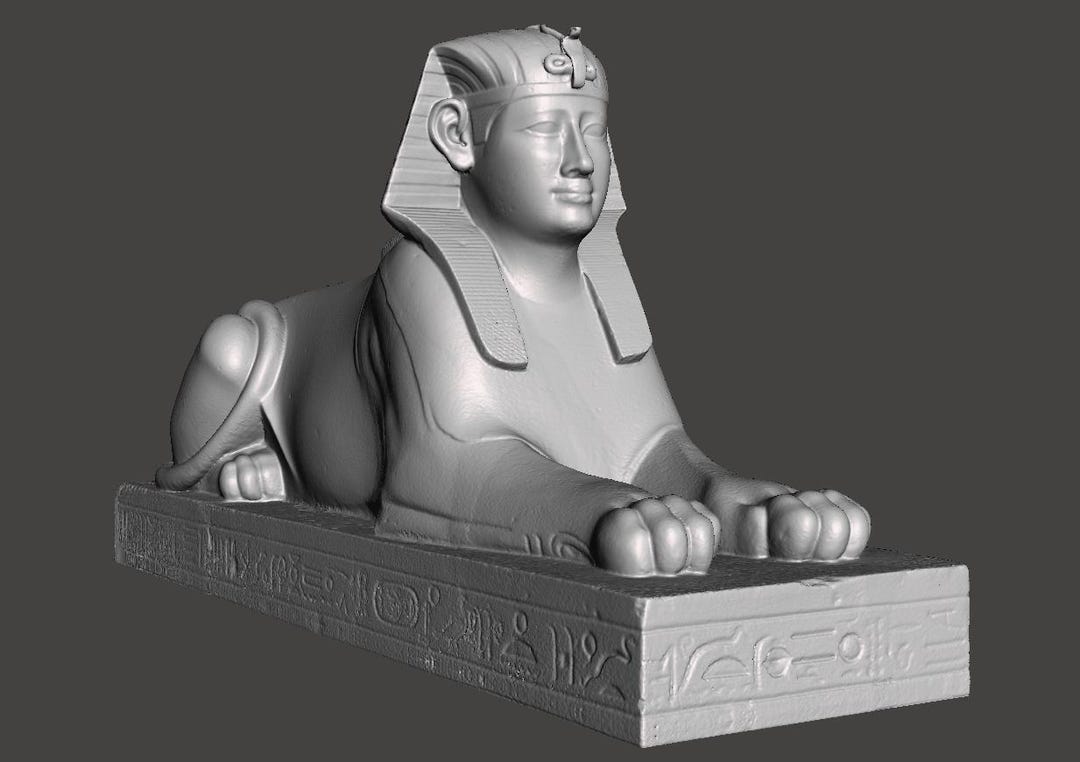 Pharaoh Hakor 3D Printed Egyptian Sphinx Replica - Etsy