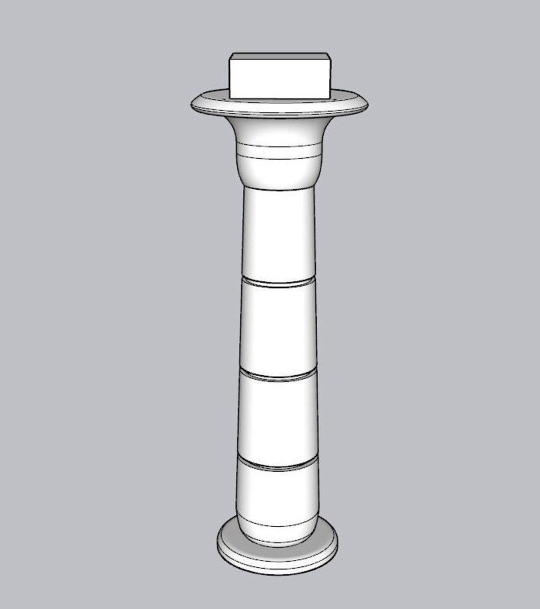 Egyptian Column 3D Printed Replica - Etsy