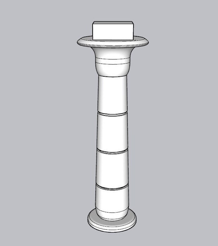 Egyptian Column 3D Printed Replica - Etsy UK