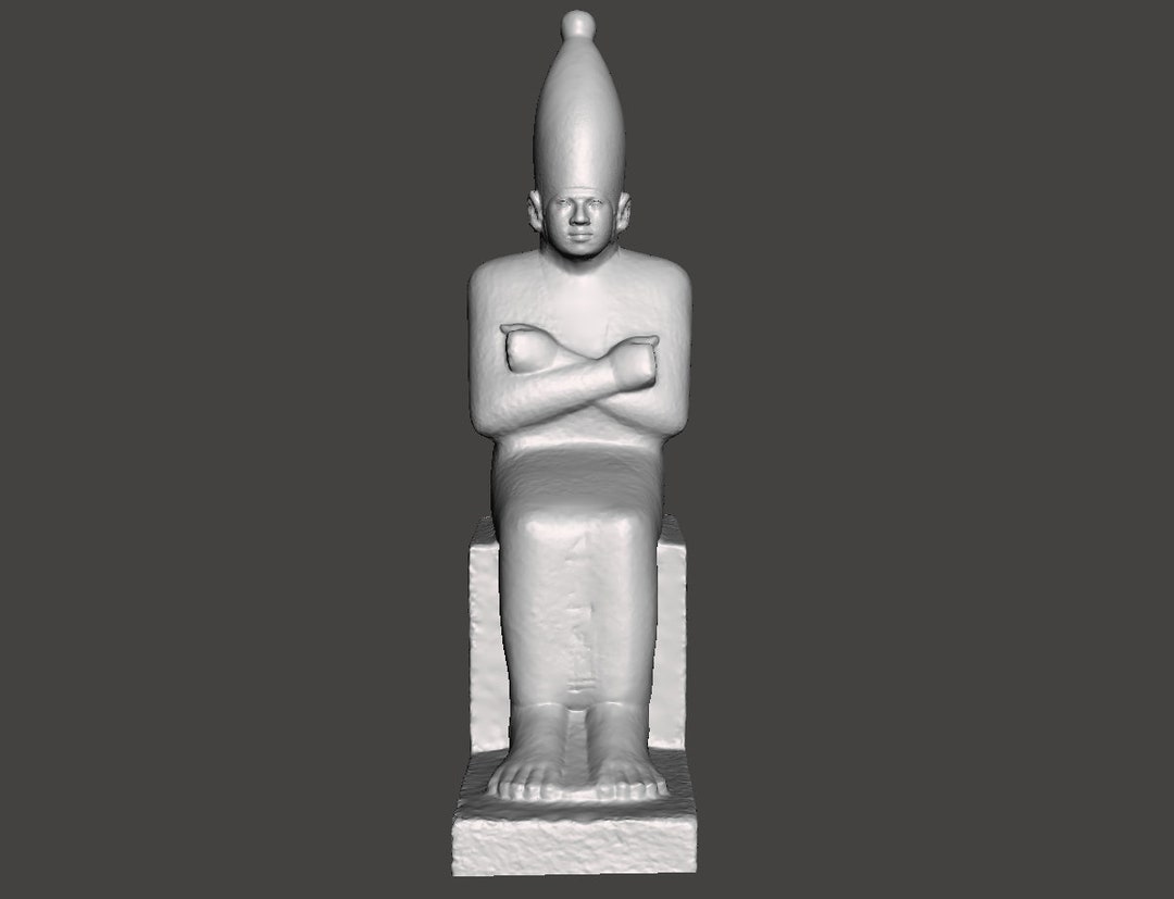 Pharaoh Huni (or Khufu, or Seneferu) 3D Printed Egyptian Bust Replica ...