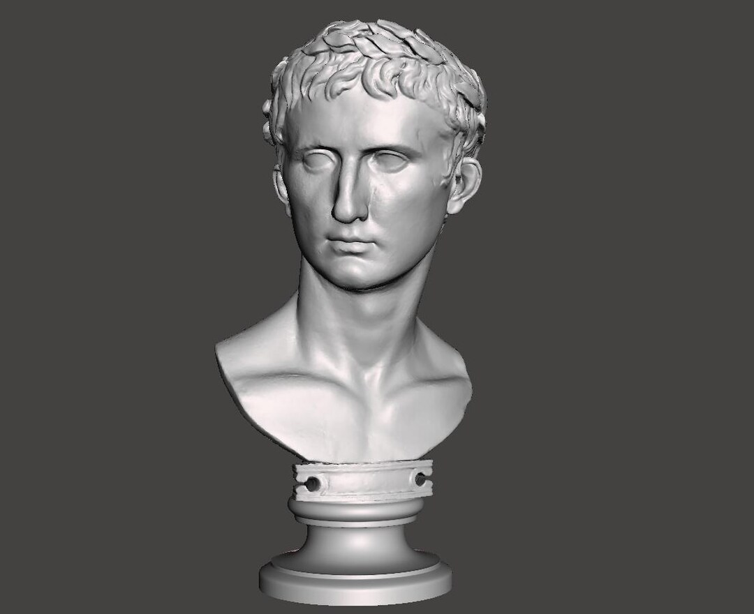 Roman Emperor Augustus Bust Replica 3D Printed - Etsy