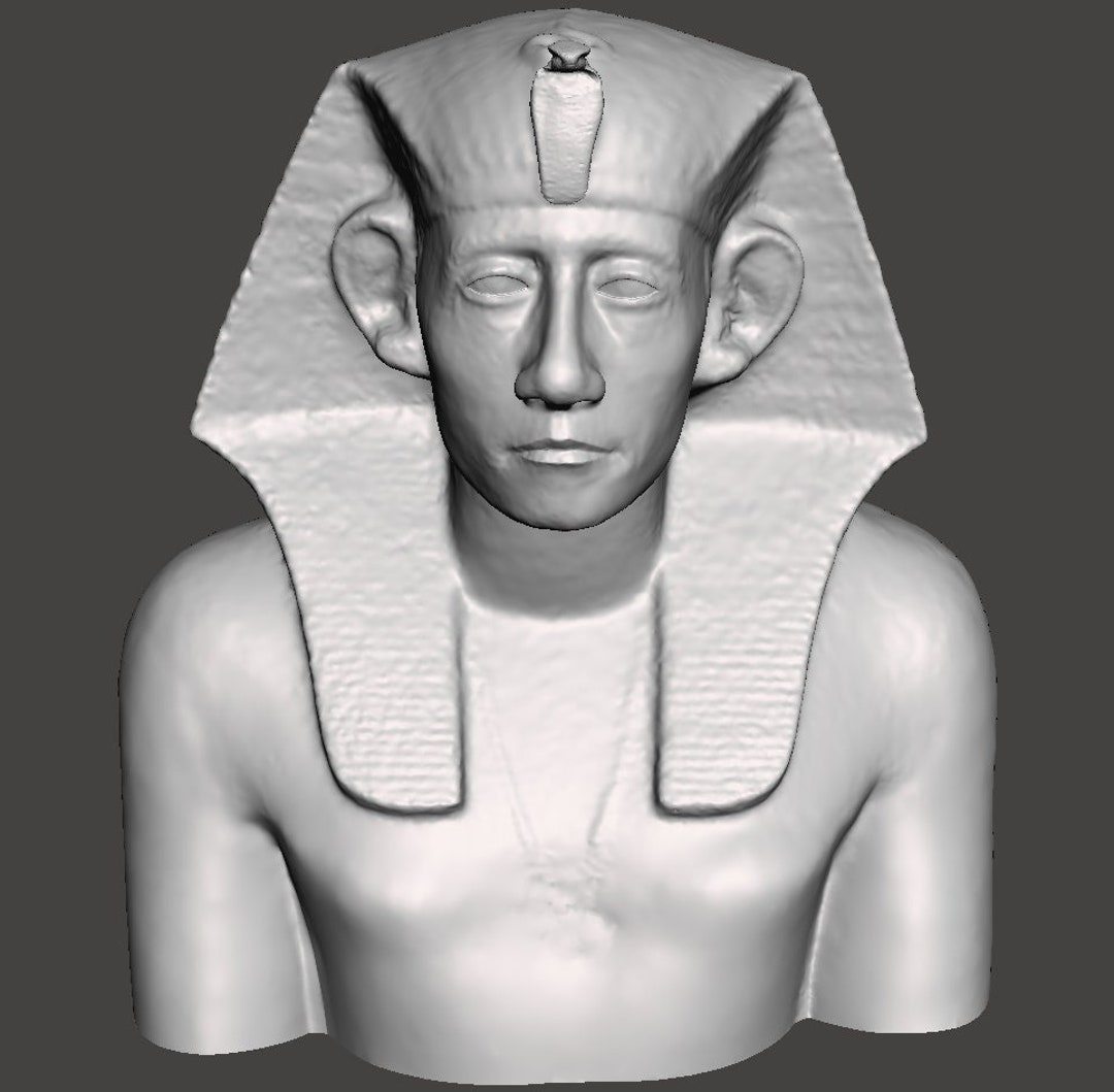 Pharaoh Sesostris III 3D Printed Egyptian Bust Replica. - Etsy Israel