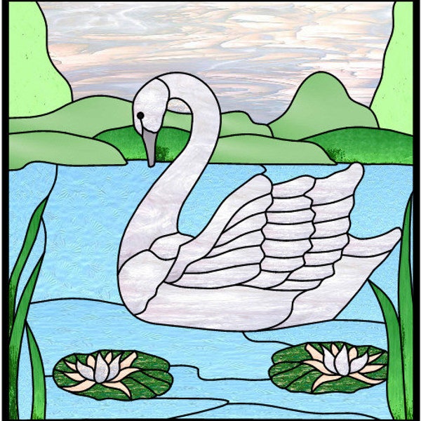 Lake Stain Glass - Etsy