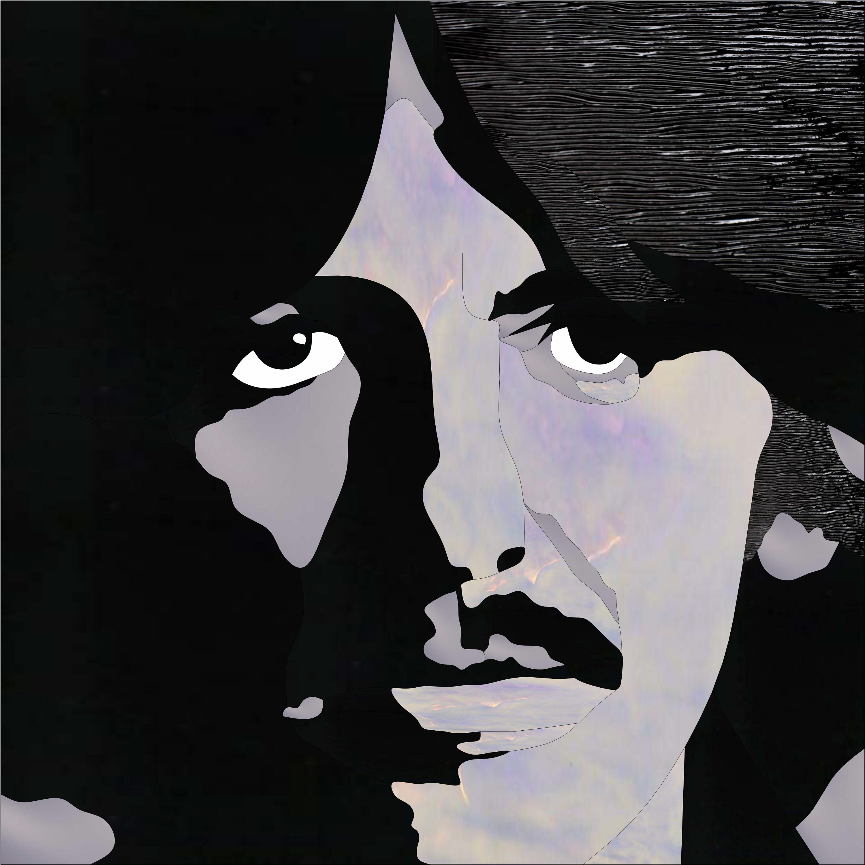 Beatles George Harrison Portrait Stained Glass Pattern for Download - Etsy