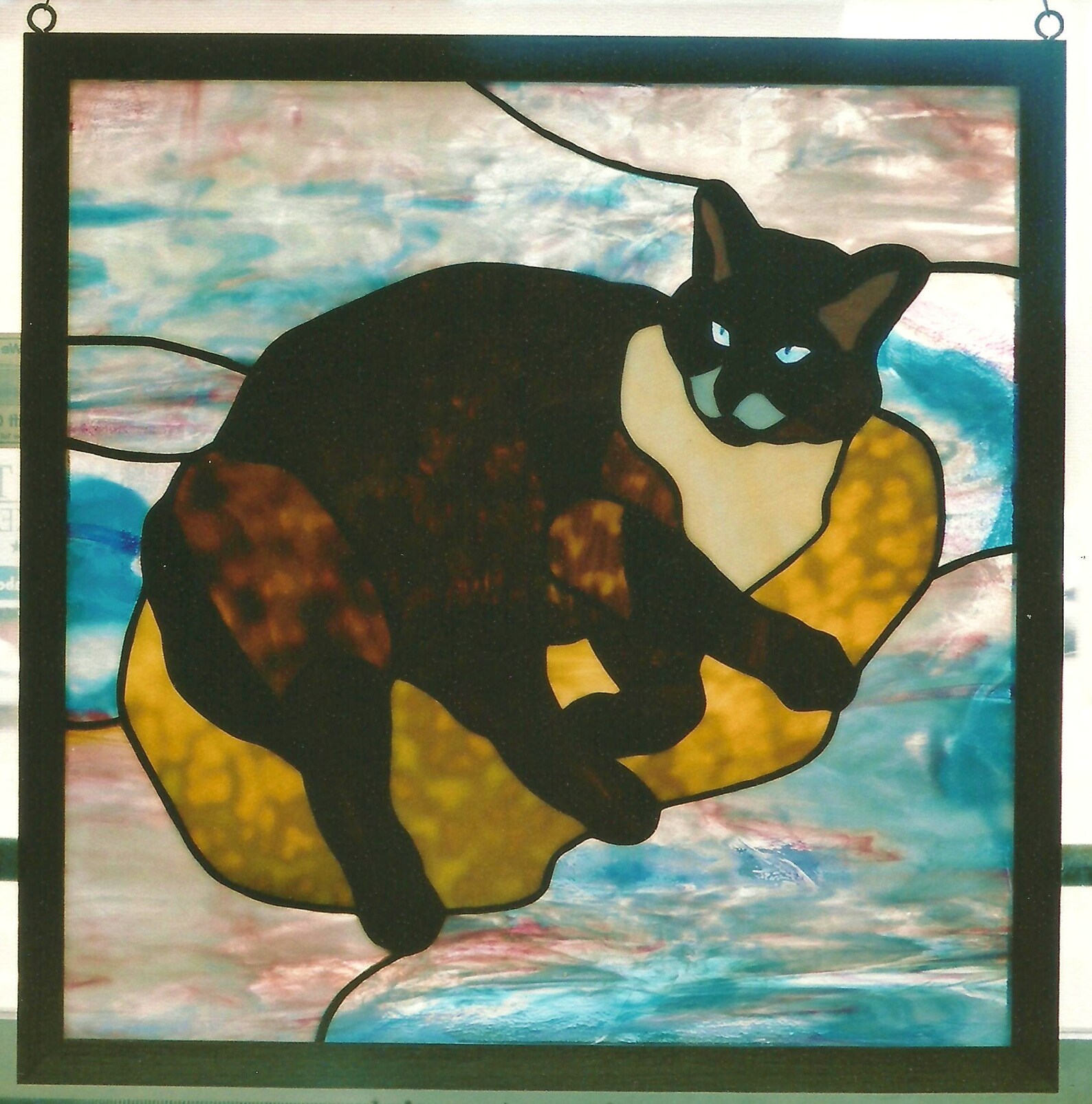 Siamese Cat Stained Glass Pattern Design - Etsy