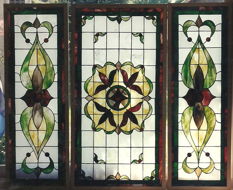 Modern Victorian Stained Glass Pattern Design - Etsy