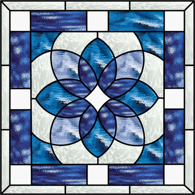 Stained Glass Geometric - Etsy