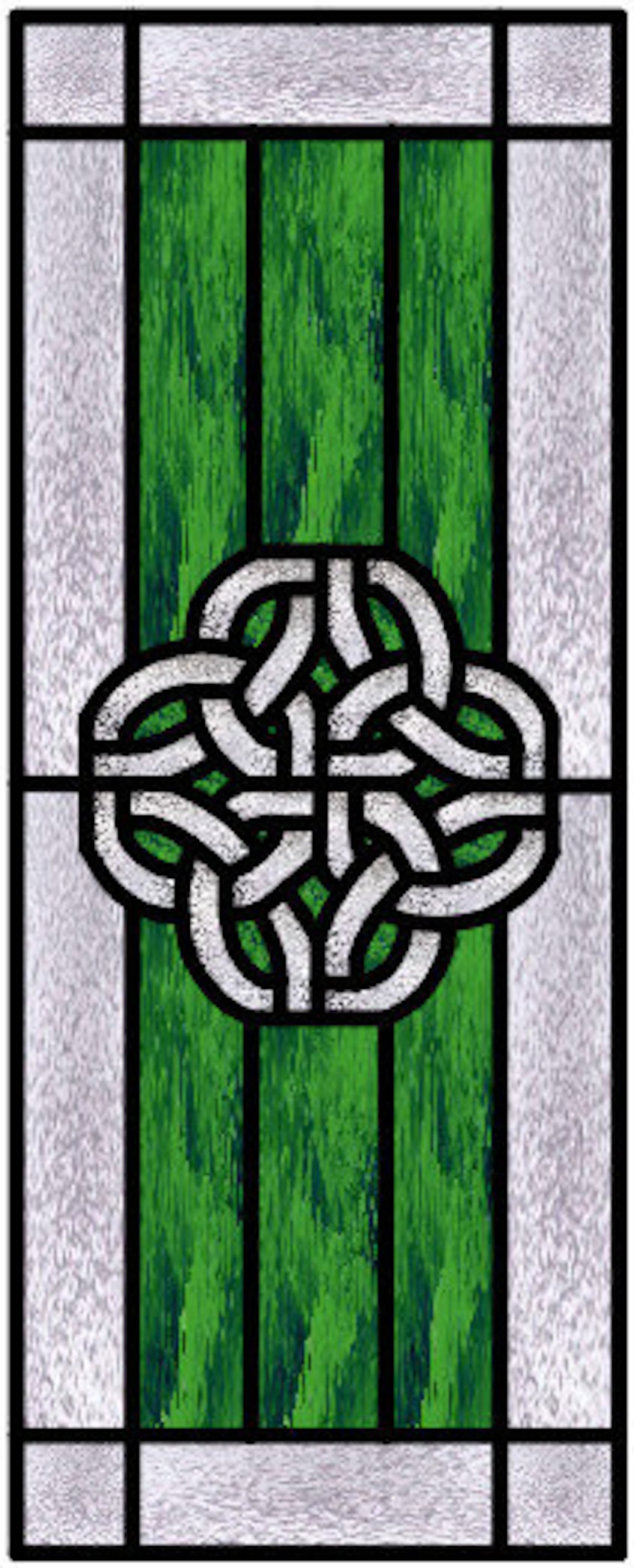Celtic Knot Stained Glass Pattern Design - Etsy