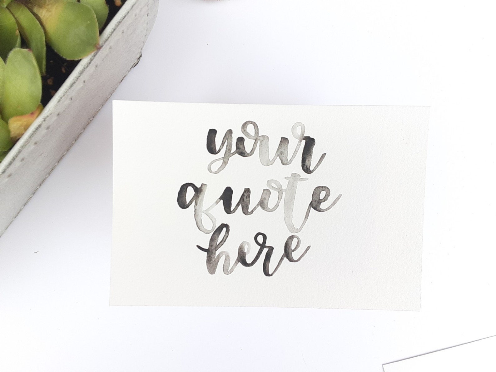 Custom Calligraphy Sign Custom Handlettered Quote Custom | Etsy