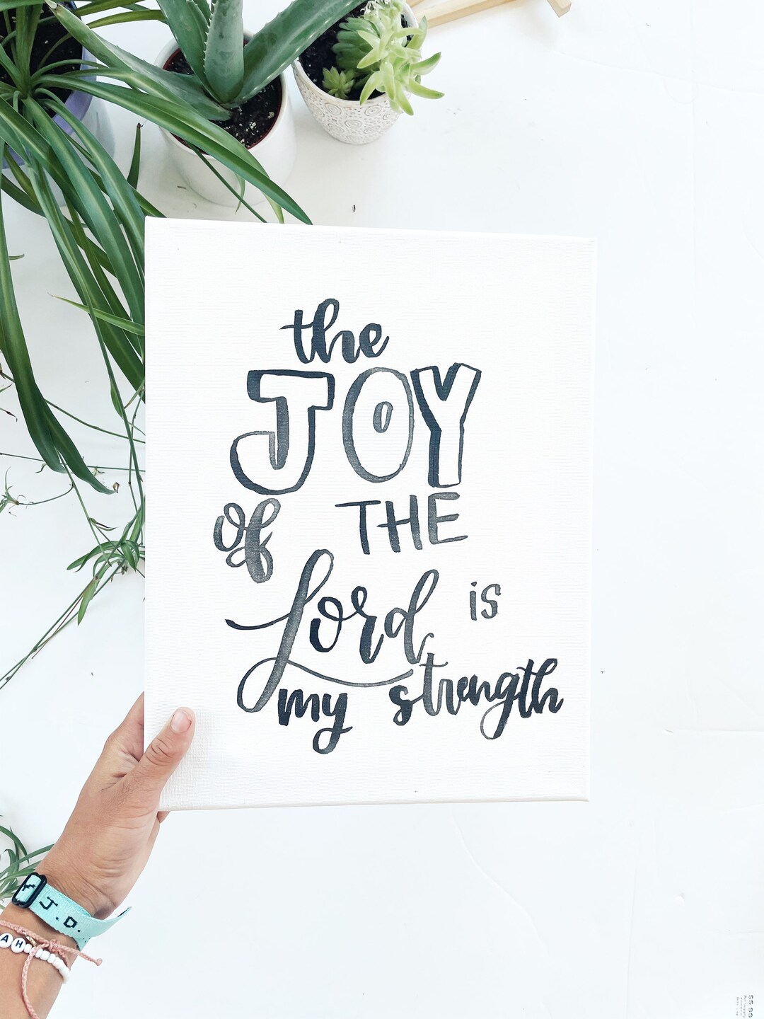 Bible Verse Handlettered Calligraphy Sign - Etsy