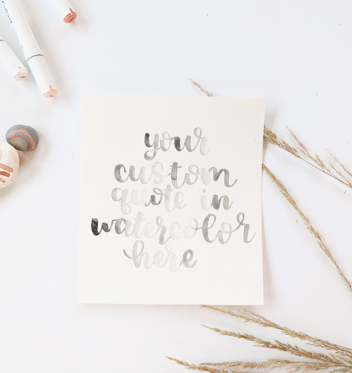 Custom Calligraphy Sign Custom Handlettered Quote Custom | Etsy