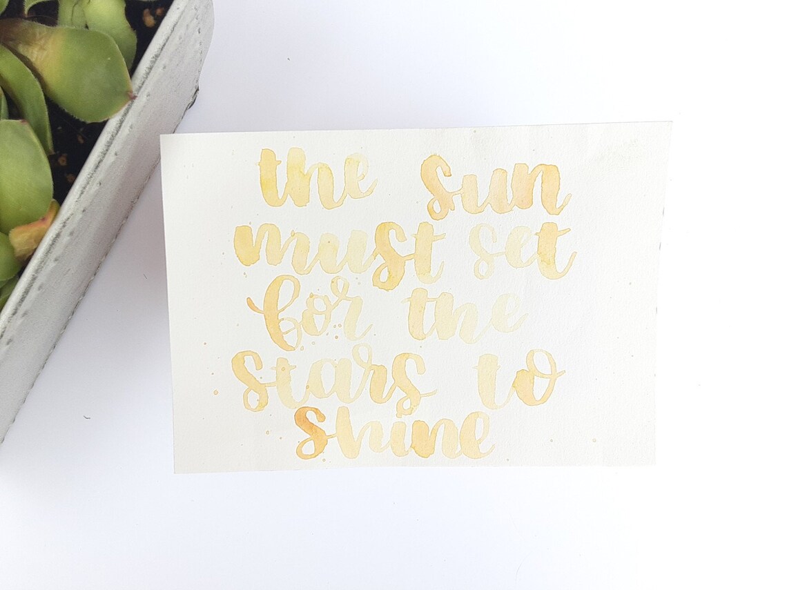 Custom Calligraphy Sign Custom Handlettered Quote Custom | Etsy