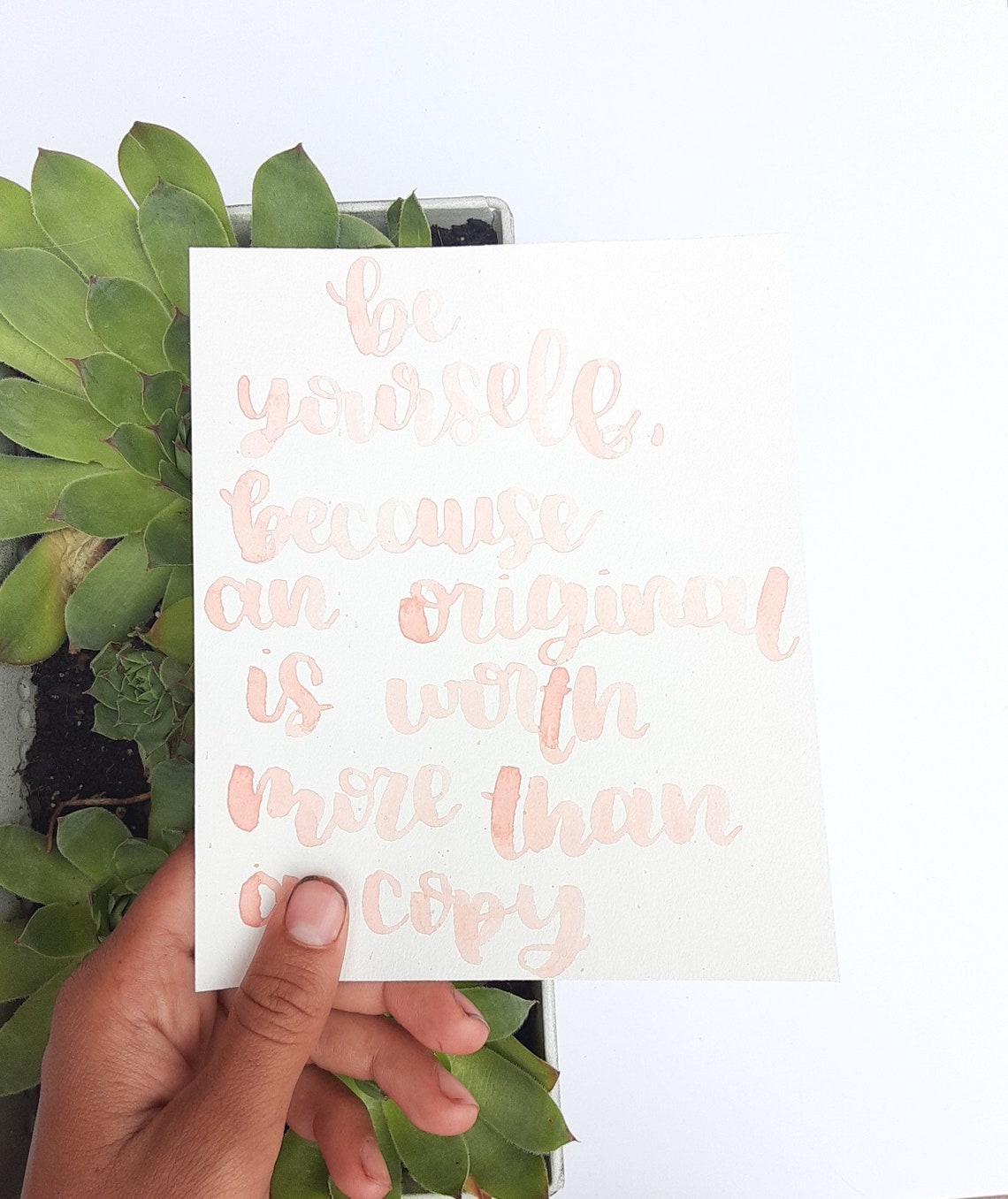 Custom Calligraphy Sign Custom Handlettered Quote Custom | Etsy