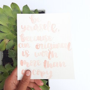 Custom Calligraphy Sign Custom Handlettered Quote Custom | Etsy