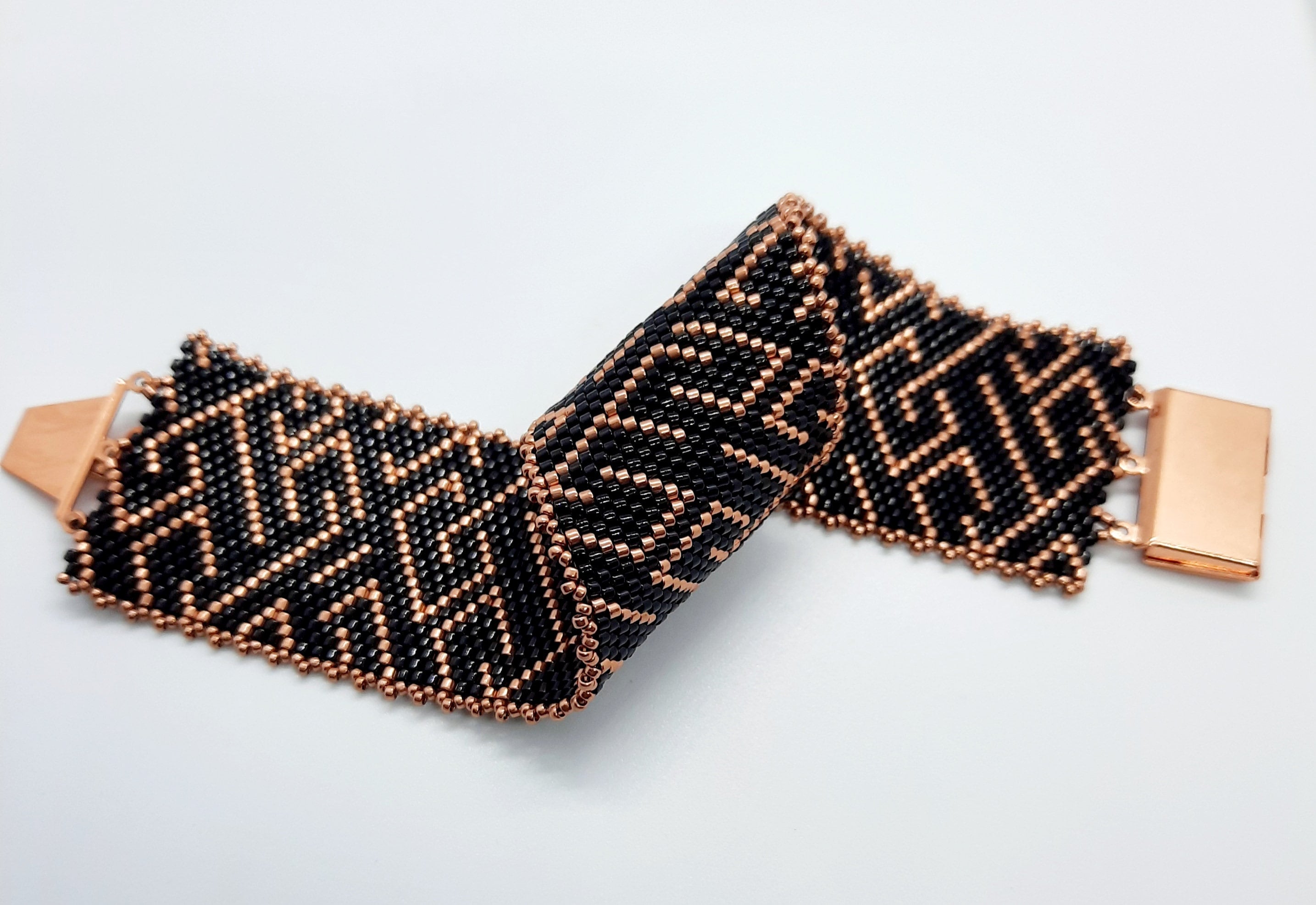 Copper Maze Peyote Stitch Bracelet Pattern - Etsy