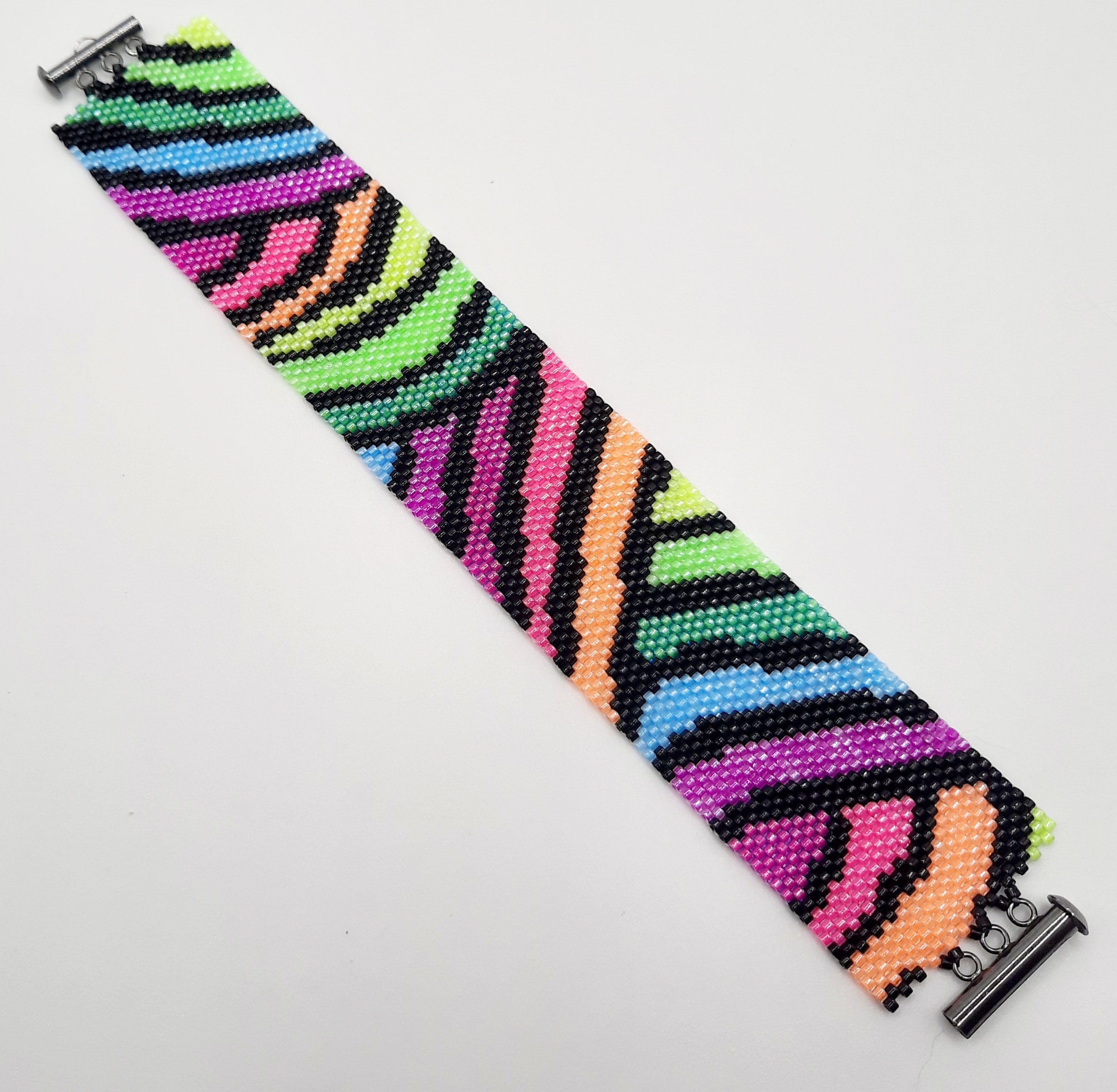 Luminous Neon Stripes | Etsy