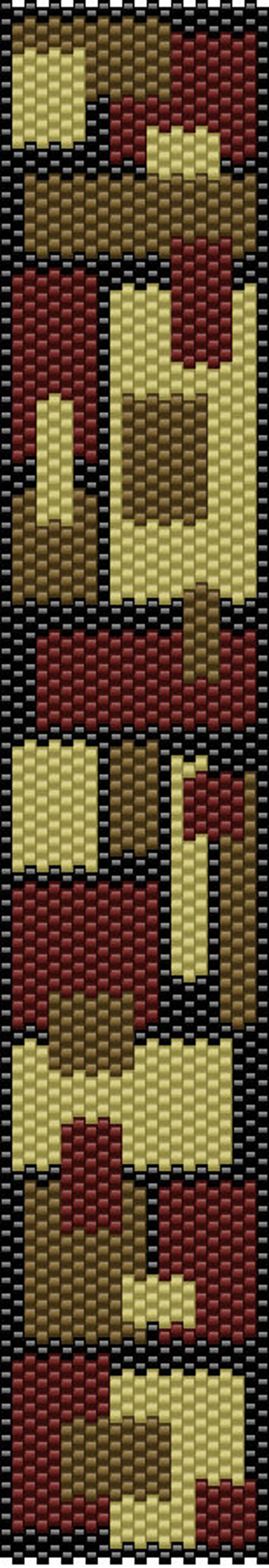 Picasso - Rustic Squares Peyote Stitch Pattern - Etsy