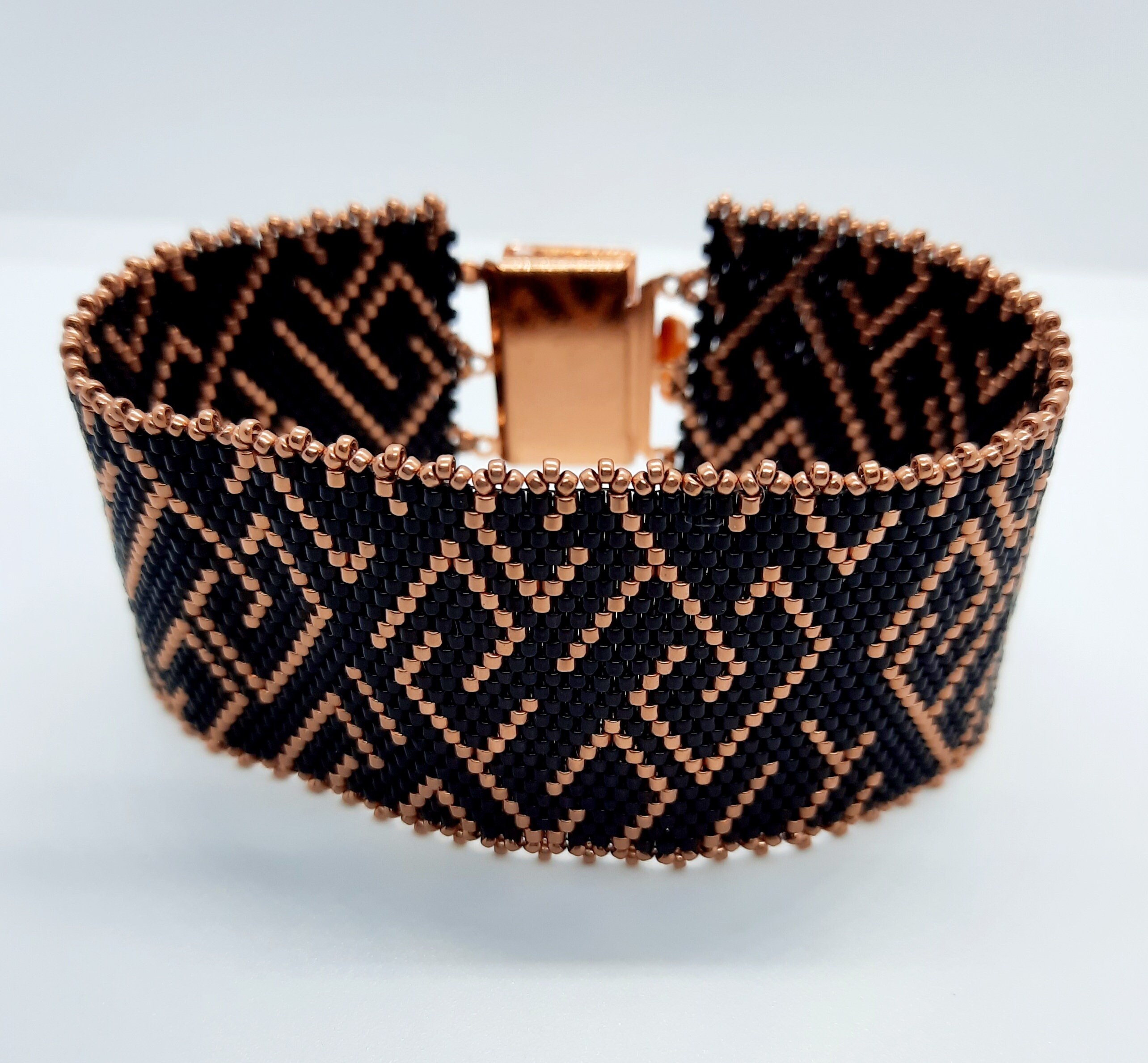 Copper Maze Peyote Stitch Bracelet Pattern - Etsy