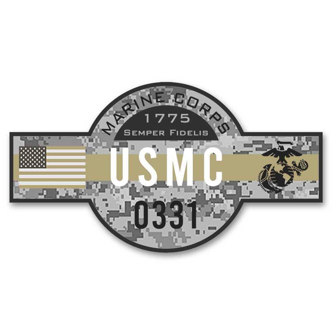 USMC MOS Decal - Marine Corps MOS Sticker - Priorservice Decal - Oif ...