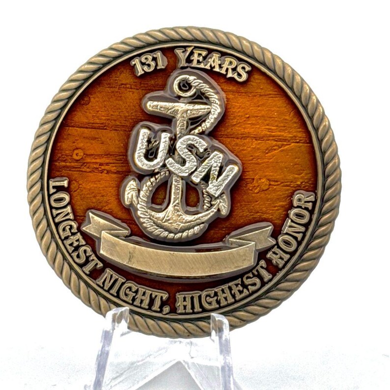 US Navy Chief 2024 FY25 Season Coin Navy Chief Anchor Goat Locker Coin ...