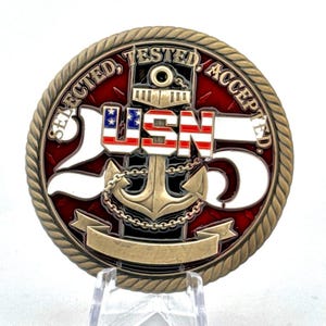 US Navy Chief 2024 FY25 Season Coin Navy Chief Anchor Goat Locker Coin ...