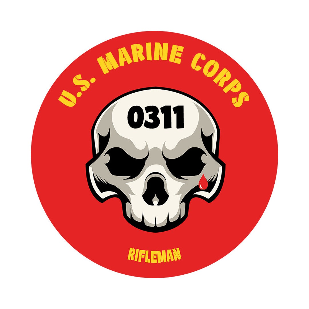 USMC MOS Decal Marine Military Occupation Specialty Decal USMC Veteran ...