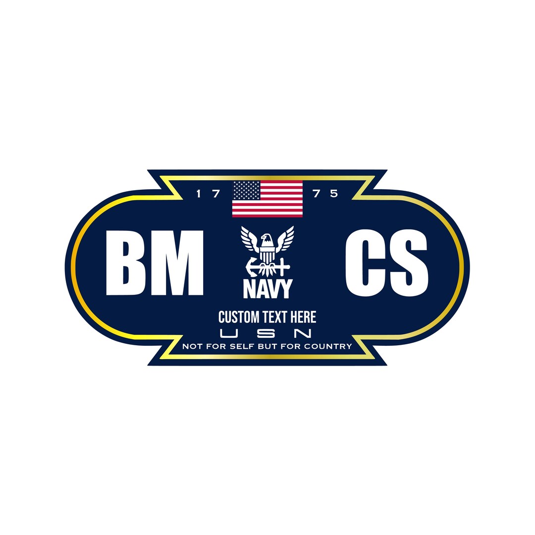 US Navy Rate Decal - Custom USN Rate Sticker - Military Graphics - US ...