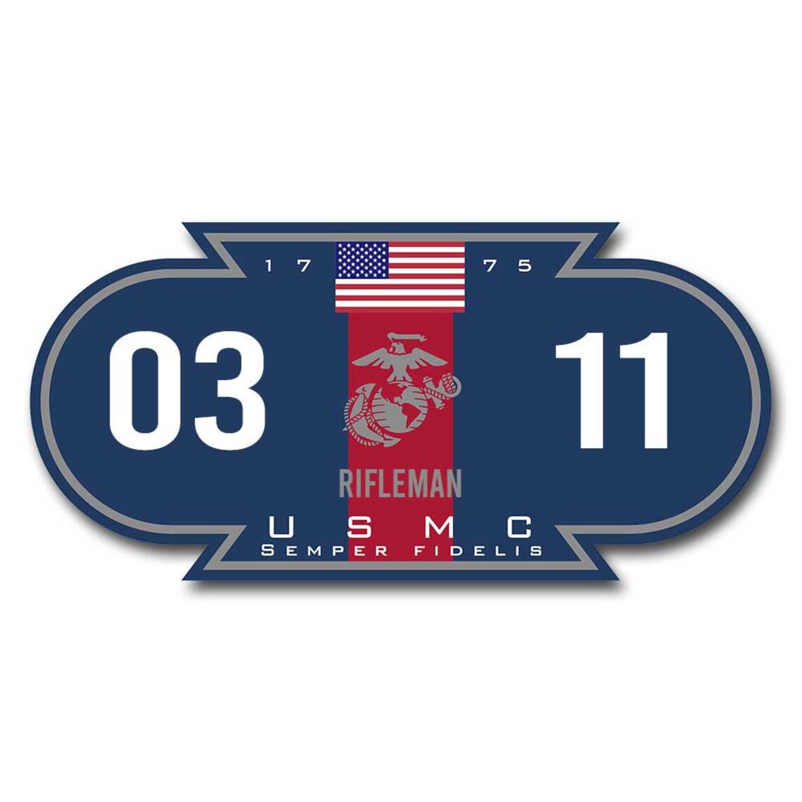 USMC MOS Decal - Marine Corps MOS Decal - Marine Corps Blood Stripe ...