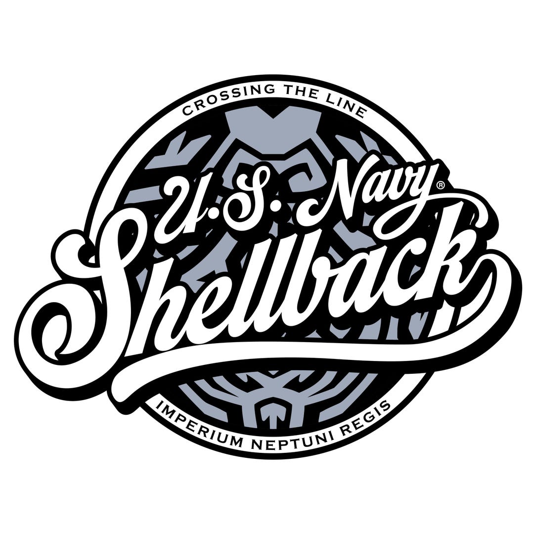 US Navy Shellback Decal Navy Veteran Decal Crossing the Line Neptune ...